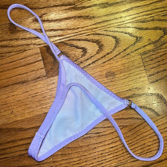 Handmade Intimates And Sleepwear Exotic Dancewear Lavender Glossy